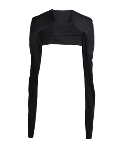 Rick Owens Satin Long-sleeved Top - Black