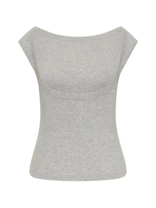 ST. AGNI Ballerina Top - Gray