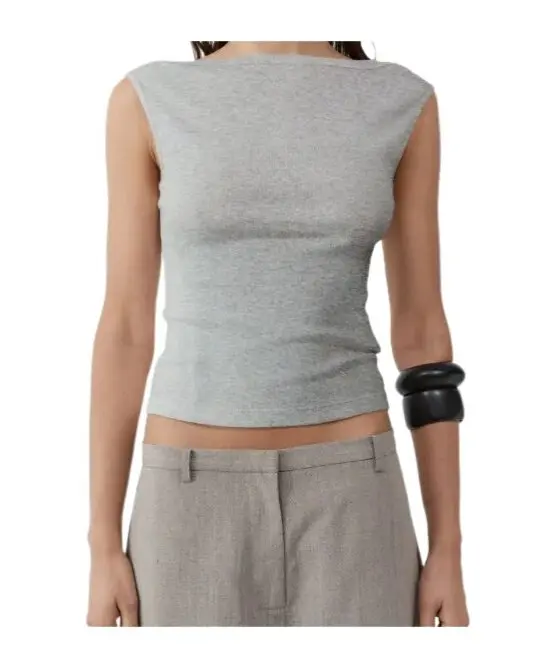 ST. AGNI Ballerina Top - Gray