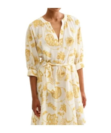 ERES Floral Print V-neck Maxi Dress