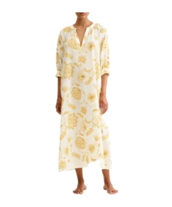ERES Floral Print V-neck Maxi Dress