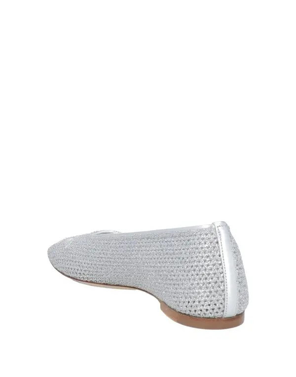 Burberry Cutout Ballet Flats - Silver
