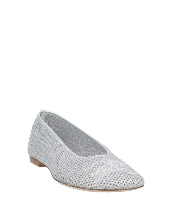 Burberry Cutout Ballet Flats - Silver