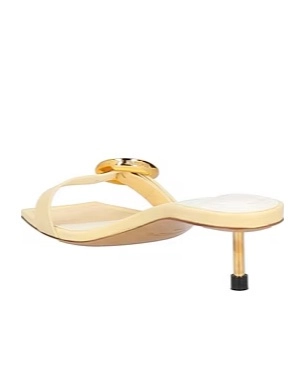 Jacquemus Minimalist Square-toe Slide Sandals