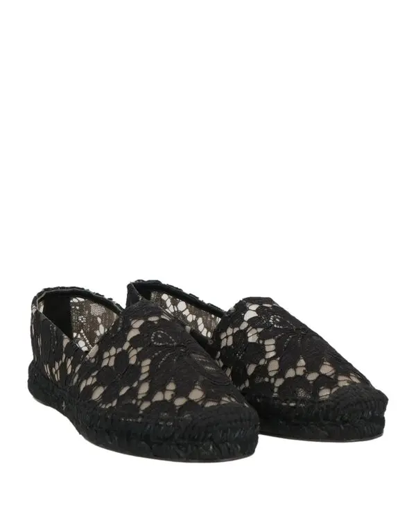 Dolce & Gabbana Lace Espadrilles - Black