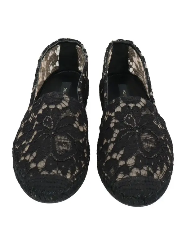 Dolce & Gabbana Lace Espadrilles - Black