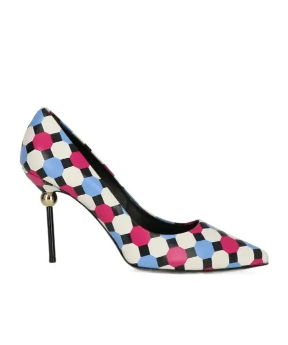 ROGER VIVIER Geometric Print High Heel Pumps