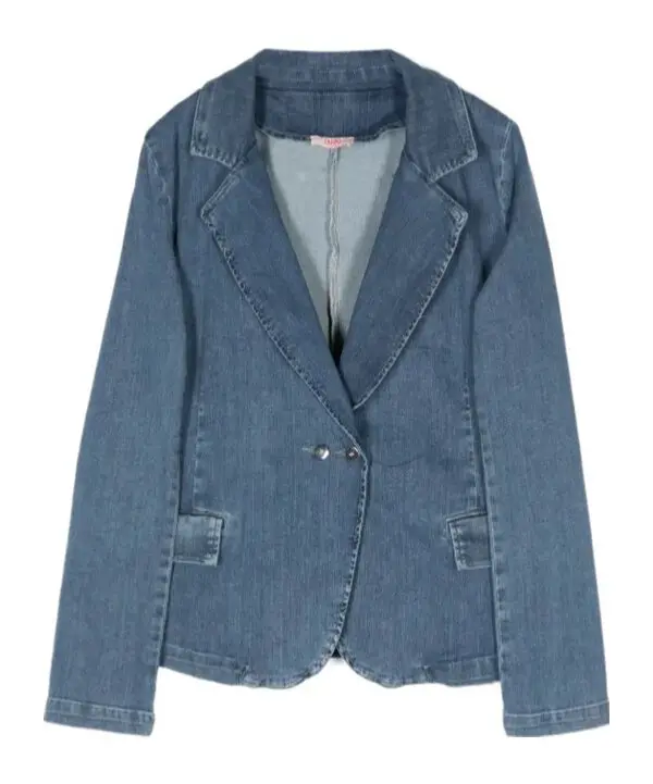 Liu Jo Double-breasted Denim Blazer