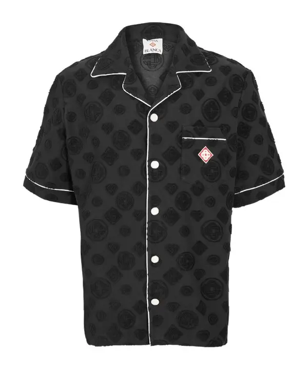 Casablanca Casa Towel Mono Shrt Sn62 - Black