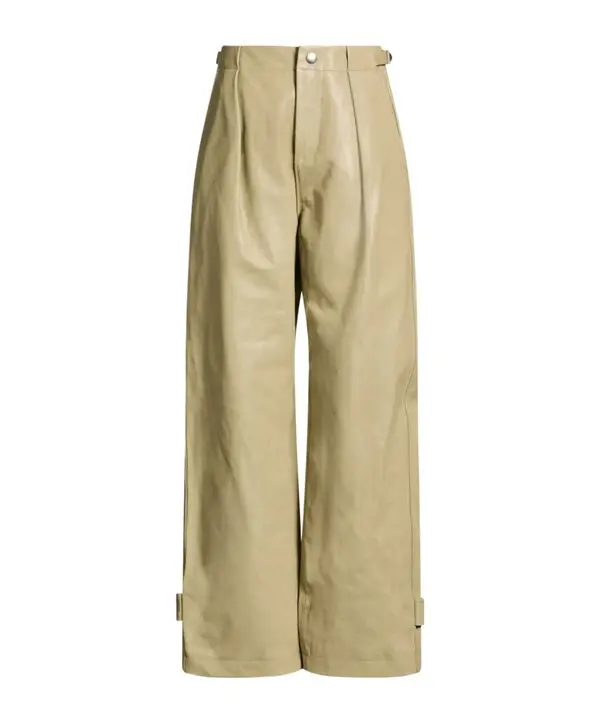 Burberry Straight-leg Leather Trousers