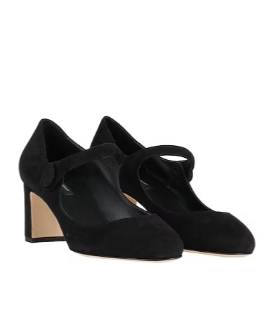 Dolce & Gabbana Suede Maryjane Blockheel Shoes