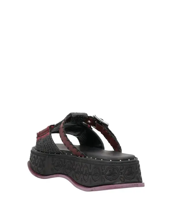 Farm Rio Embellished Square Toe Platform Sandals