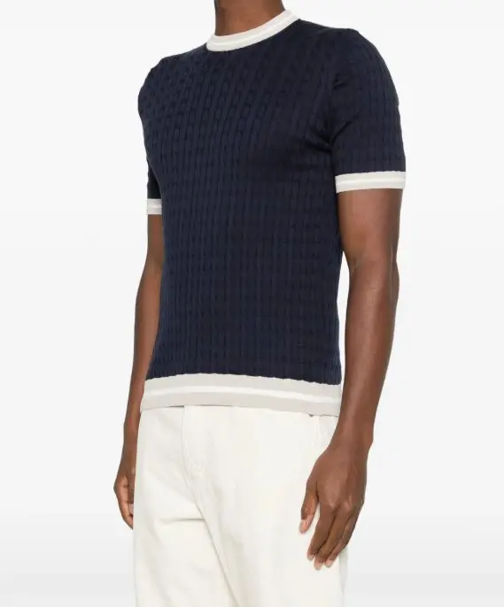 Eleventy Cable-knit T-shirt