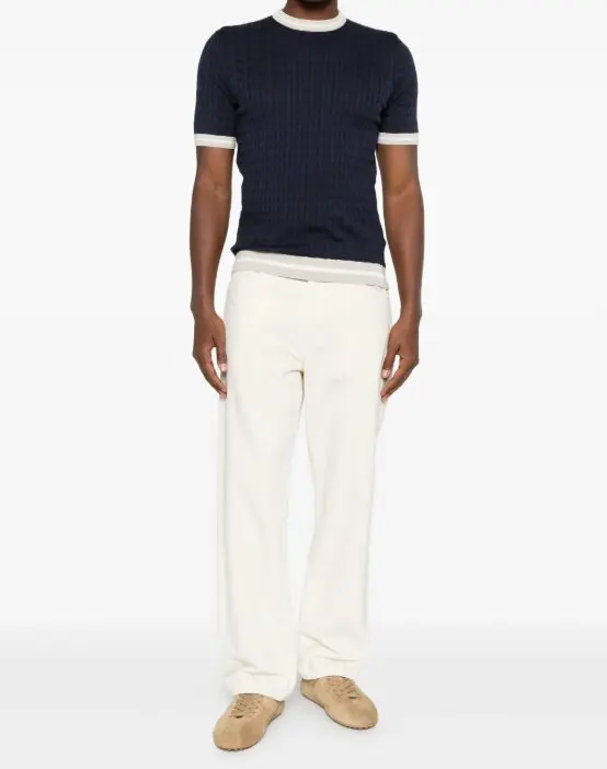Eleventy Cable-knit T-shirt