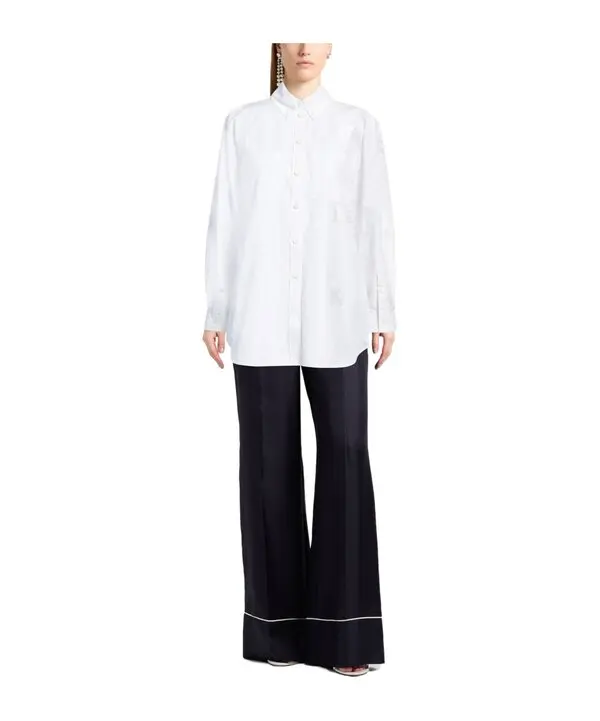Burberry Minimalist Solid-color Long-sleeve Shirt