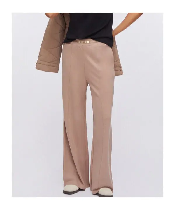Liu Jo Chain Detail Wide-leg Trousers