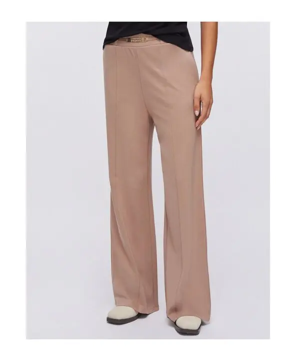 Liu Jo Chain Detail Wide-leg Trousers