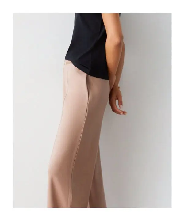 Liu Jo Chain Detail Wide-leg Trousers
