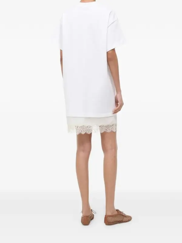 Staud Grier Lace-trim Mini Dress