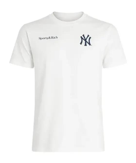 SPORTY  RICH Sporty & Rich Yankees Logo T-shirt