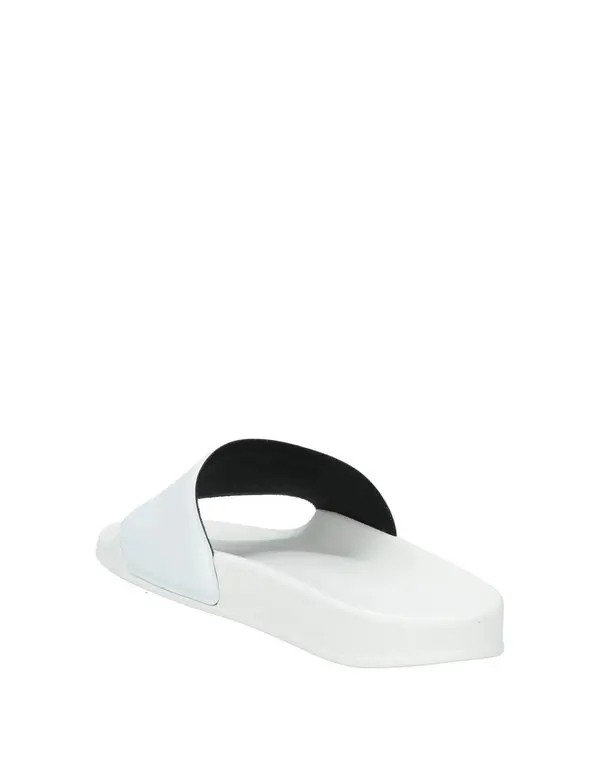 DIESEL® Printed Rubber Slides - White