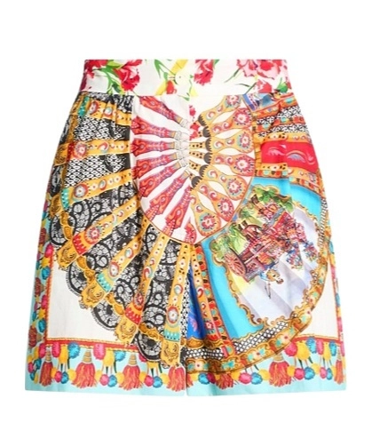 Dolce & Gabbana Colorful Woven Shorts - Blue