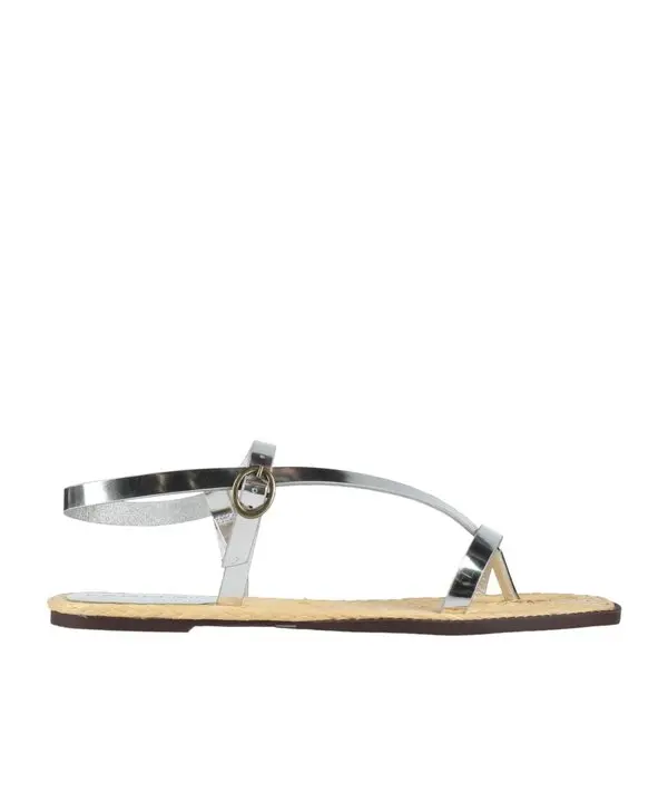 Farm Rio Metallic Leather Sandals