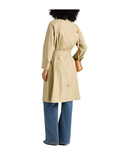Burberry Solid Color Long Windbreaker