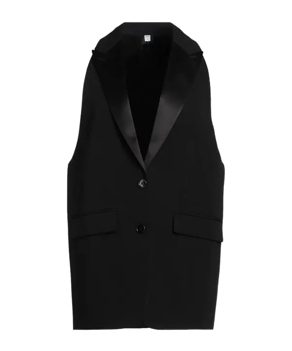Burberry Sleeveless Tailored Vest With Notch Lapel