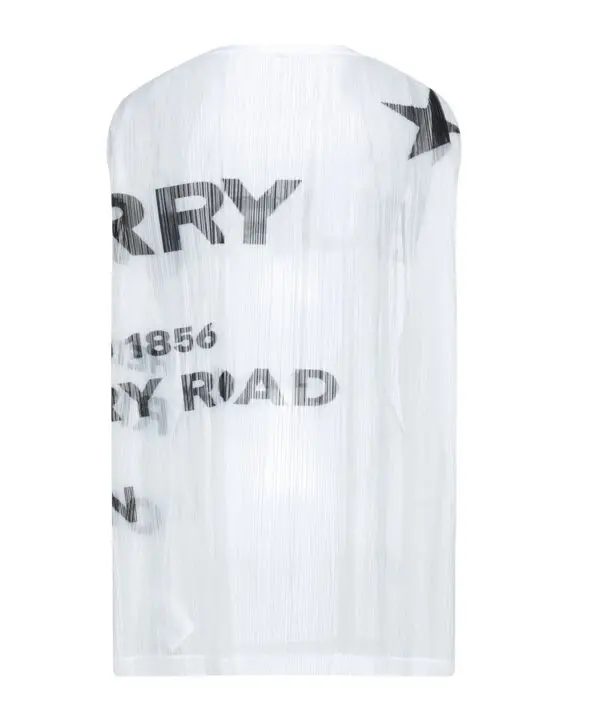 Burberry Sleeveless Top With Logo