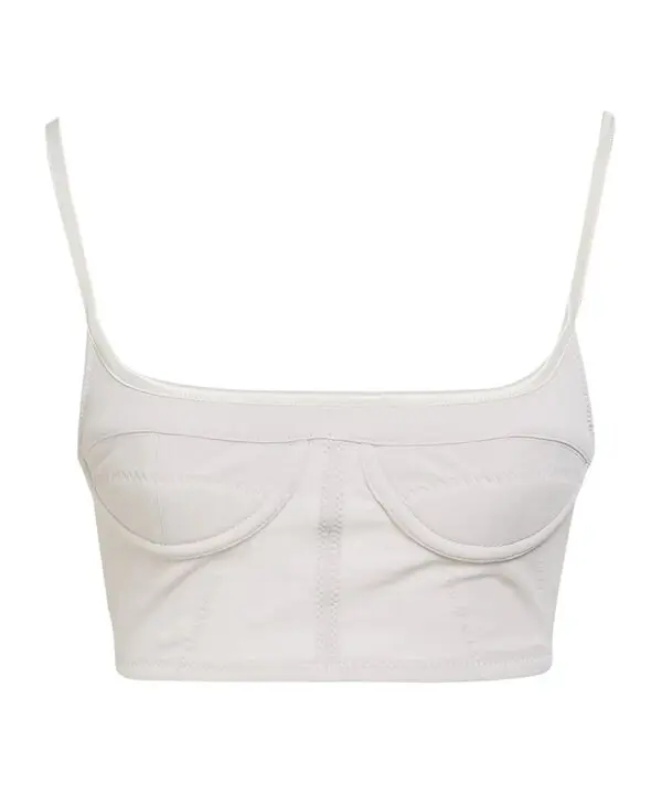 Jacquemus Sleeveless Cropped Solid-color Top