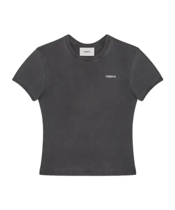 Coperni Logo-print Cropped T-shirt - Black