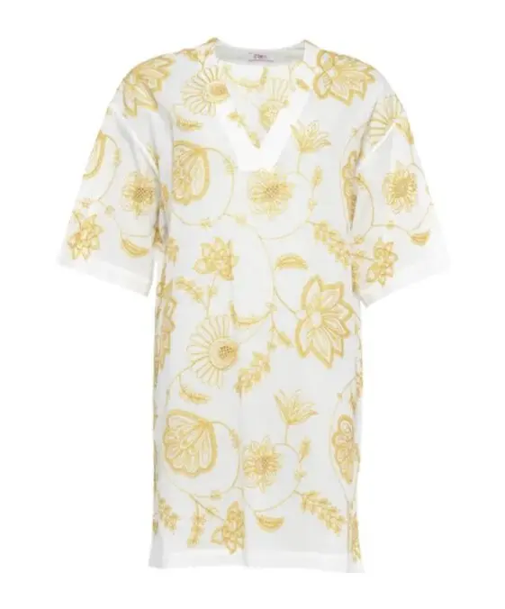 ERES Levia V-neck Mini Dress With Floral Print