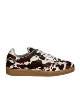 ALLSAINTS Thelma Cow Print Lace-up Sneakers - Brown