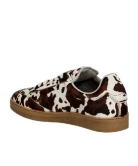 ALLSAINTS Thelma Cow Print Lace-up Sneakers - Brown