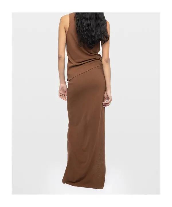 Zadig&Voltaire Side Slit Lace-up Maxi Skirt - Green