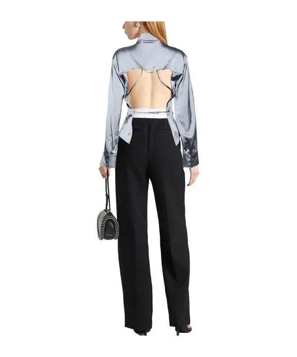Jacquemus Solid-colored Satin Shirt