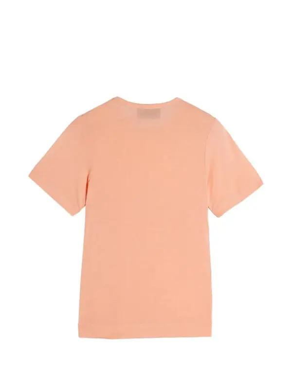 Simone Rocha Gathered Bust Bow Detail T-shirt - Pink
