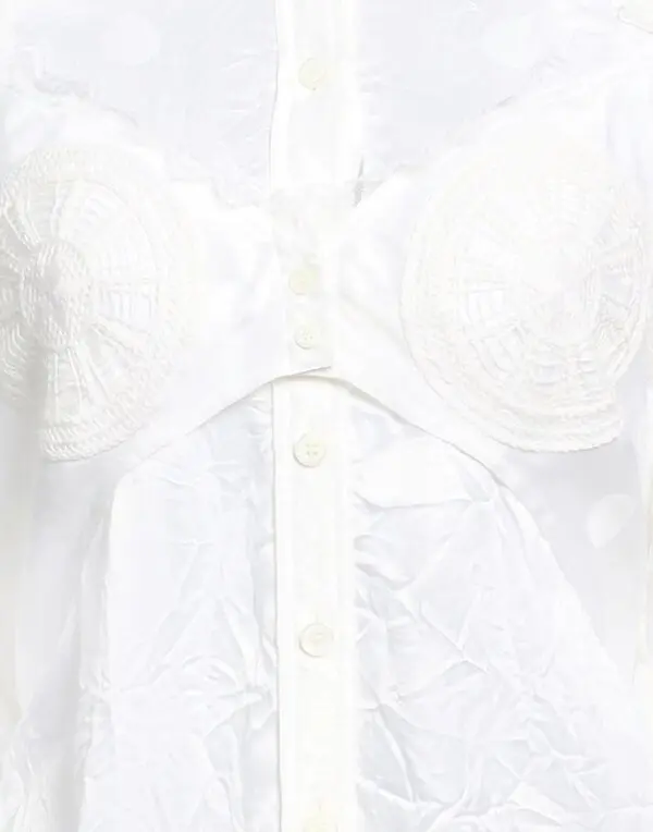 Burberry Satin Shirt With Decorative Embellishments