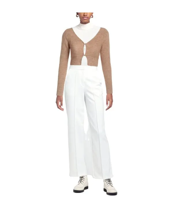 Jacquemus Solid-colored Cropped Knit Cardigan