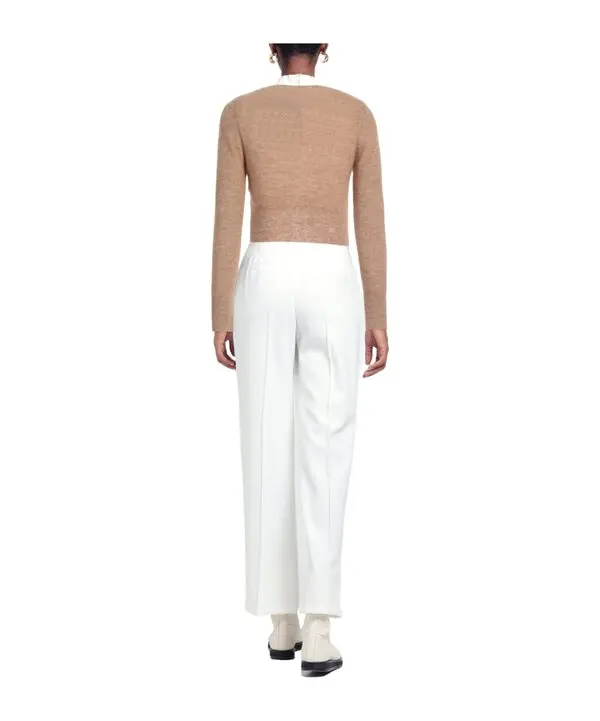 Jacquemus Solid-colored Cropped Knit Cardigan