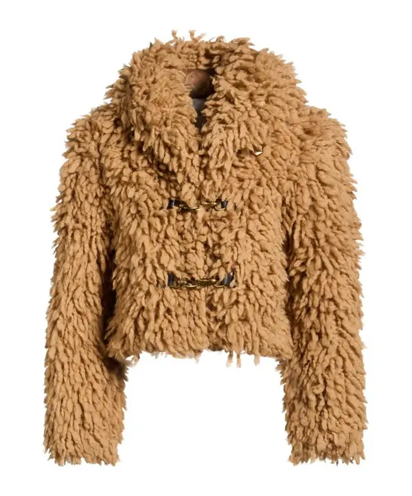 Burberry Teddy Fleece Jacket With Toggle Fastenings