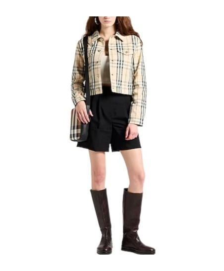 Burberry Classic Plaid Gabardine Jacket