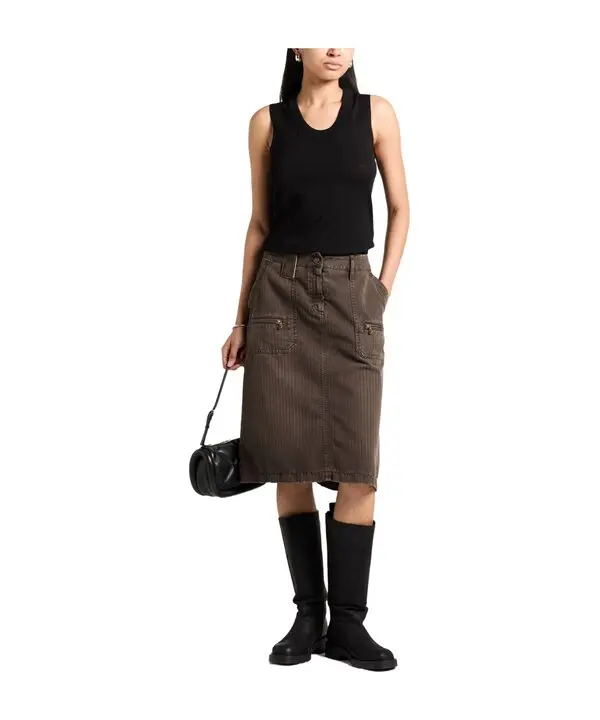 Dolce & Gabbana Twill Umbrella Skirt