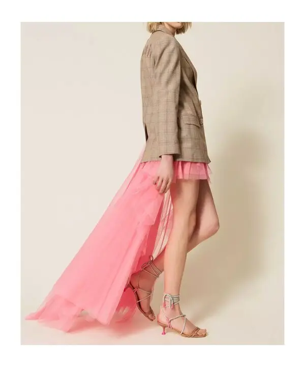 TWINSET X Myfo Asymmetric Tulle Skirt