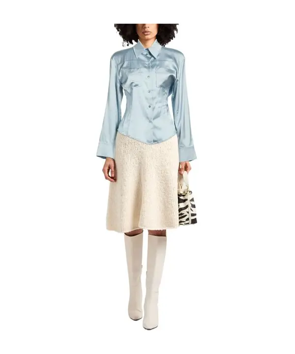 Jacquemus Solid-colored Satin Shirt