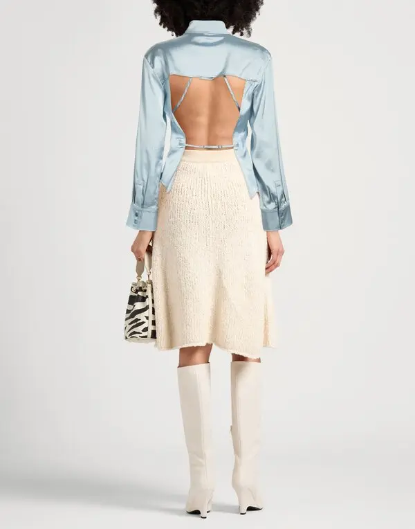 Jacquemus Solid-colored Satin Shirt