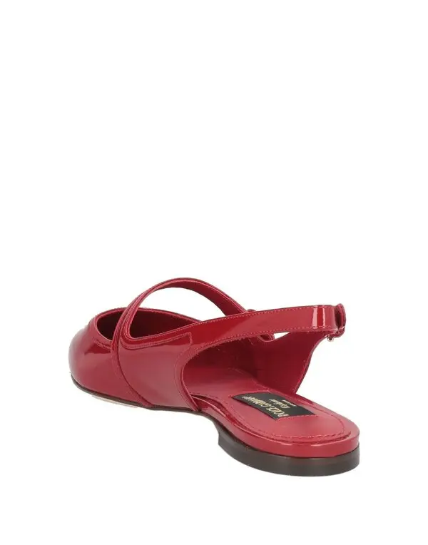 Dolce & Gabbana Patent Leather Slingback Flats