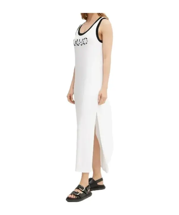 Liu Jo Sleeveless Pearl-embellished Midi Dress