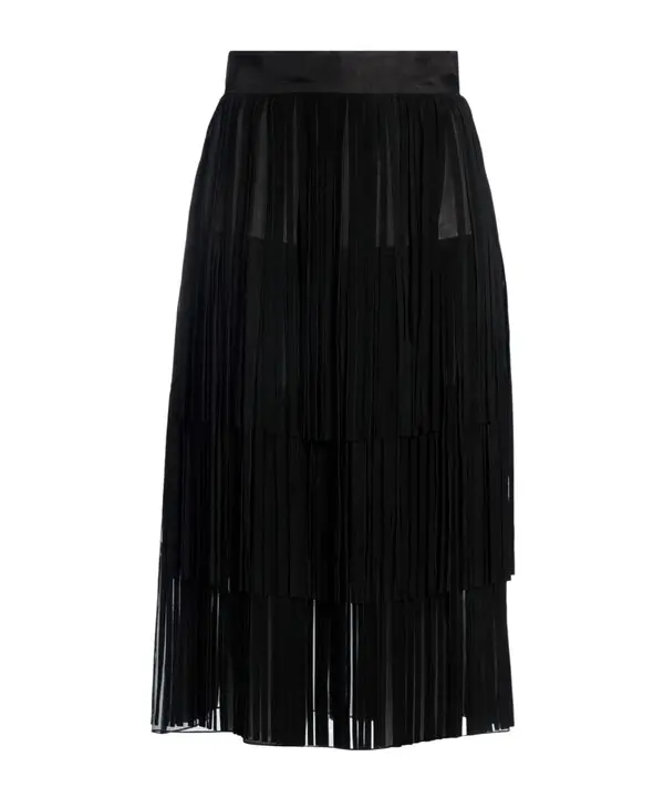 Dolce & Gabbana Suede-paneled Umbrella Skirt